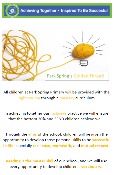 Golden Thread | Park Spring Primary School